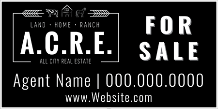 All City Real Estate Realtor Acre Signs