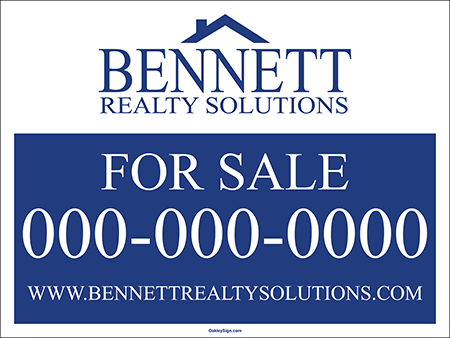 Bennett Realty Solutions Realtor Signs Panels