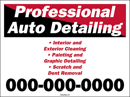 Yard Signs Realtor Signs Car Detailing
