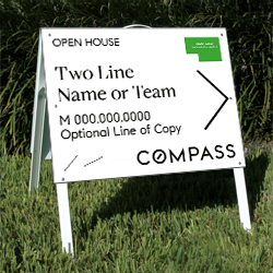COMPASS CHICAGO Realtor Signs Directional Signs Tent Signs