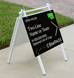 COMPASS CHICAGO Signs, Real Estate Signs, Realtor Open House Signs
