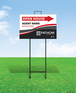 Fathom Realty Realtor Signs Directional Signs On The Go Cor X Unit