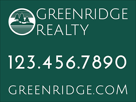 Greenridge Realty Realtor Signs Panels