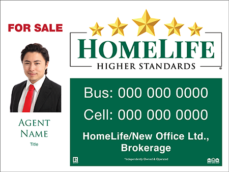 HomeLife Realtor Signs Panels