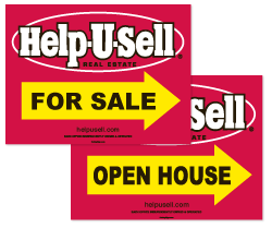 Help-U-Sell REAL ESTATE Realtor Signs Directional Signs