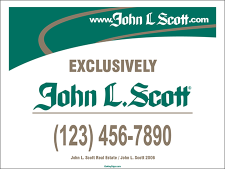 John L. Scott Real Estate Realtor Signs Panels