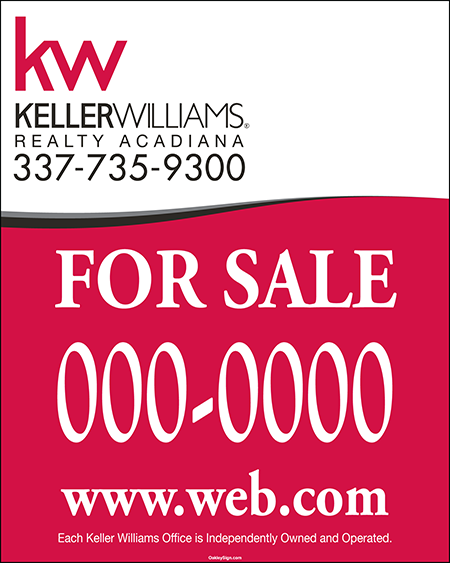 Keller Williams Realty Acadiana Realtor Signs Panels