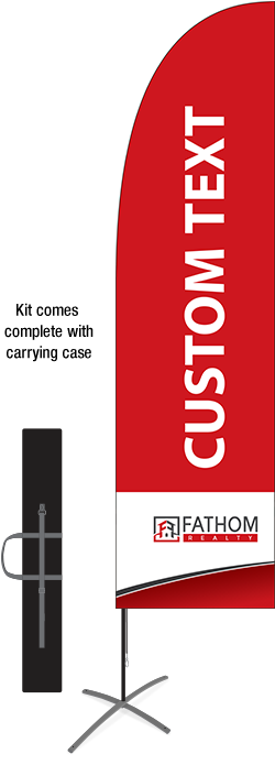 Fathom Realty Realtor Signs Flags Feather Flag Units