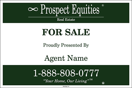 Prospect Equities Realtor Signs Panels