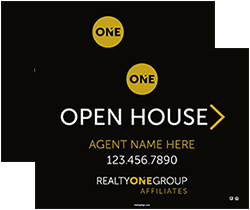 Realty One Group Realtor Signs Directional Signs For Sale Open House Panels