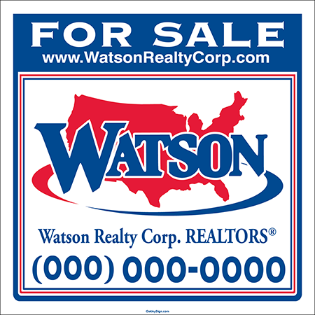 Watson Realty Corp., REALTORS Realtor Signs Panels