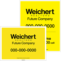 Weichert, Realtors Signs, Real Estate Signs, Realtor Open House Signs