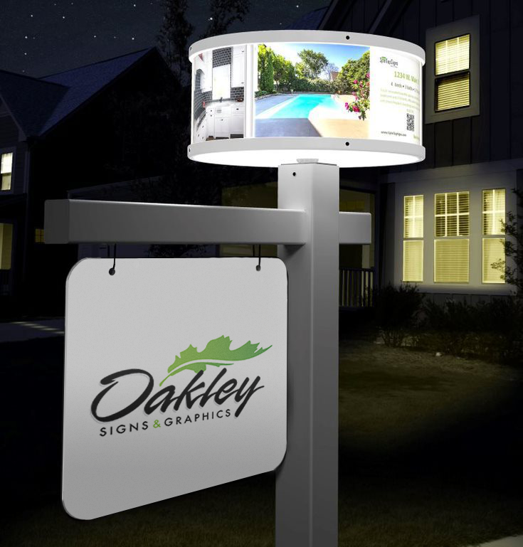 Order 24" eXp Realty Real Estate Colonial Post With Spin Top - Oakley ...
