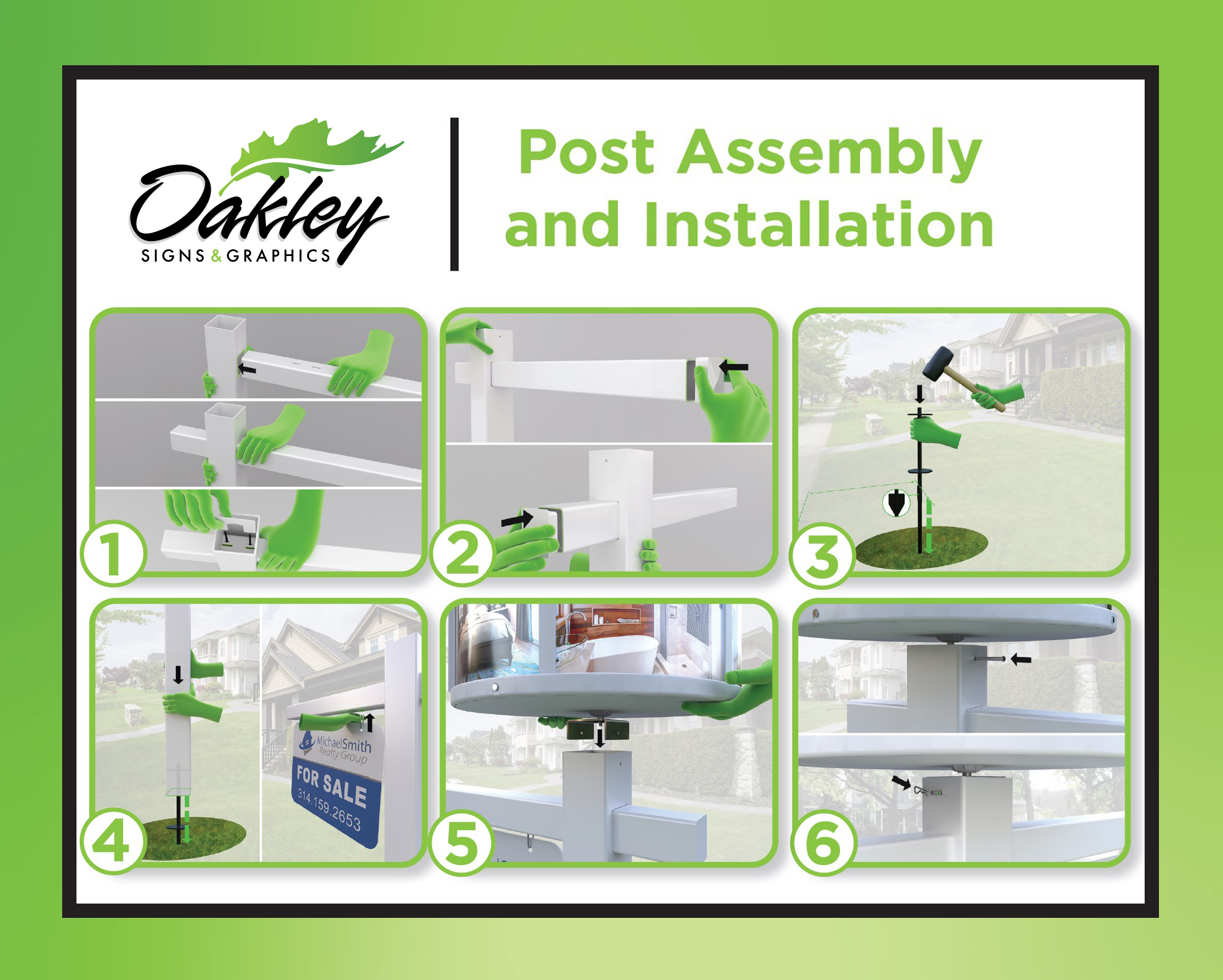 Order 24" eXp Realty Real Estate Colonial Post With Spin Top - Oakley ...