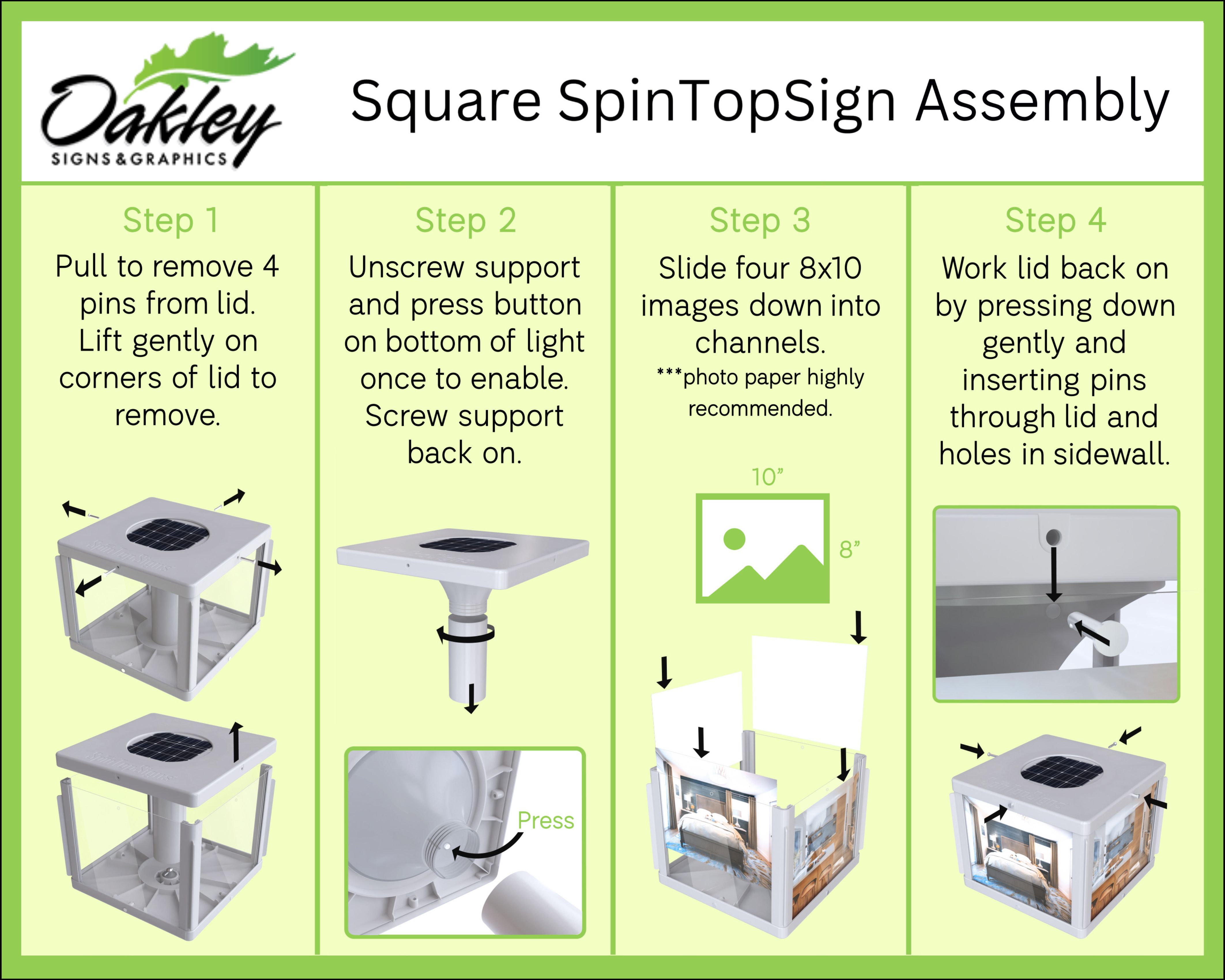 Shop-Refresh Realtor Signs Square Spin Top Sign For Any Post