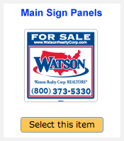 WATSON :: Oakley Real Estate Signs Home :: WATSON Signs